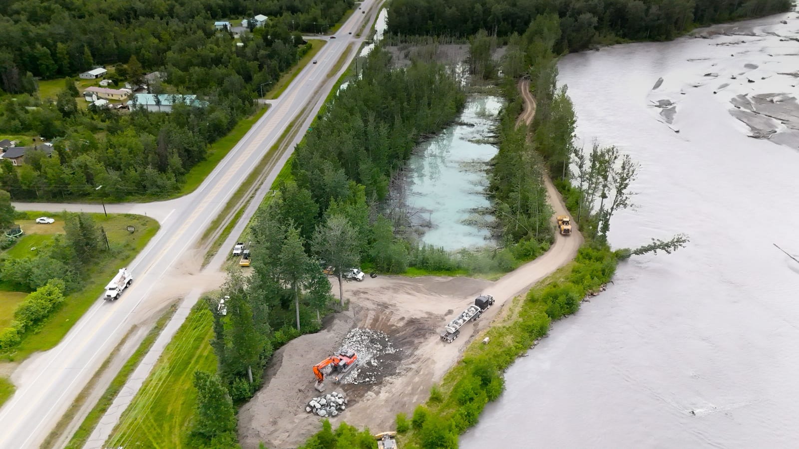 Second breach confirmed in Matanuska River flooding near Butte